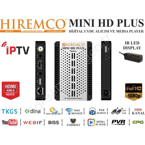 Hiremco Mini Hd Plus + 12 Ay İptv Ve 12 Ay CCcam Aboneliği Fiyatı ...