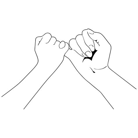 pinky promise vector - Download Free Vector Art, Stock Graphics & Images