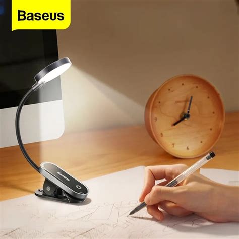 Настольная лампа Baseus Clip LED для чтения для спальни гибкая ...