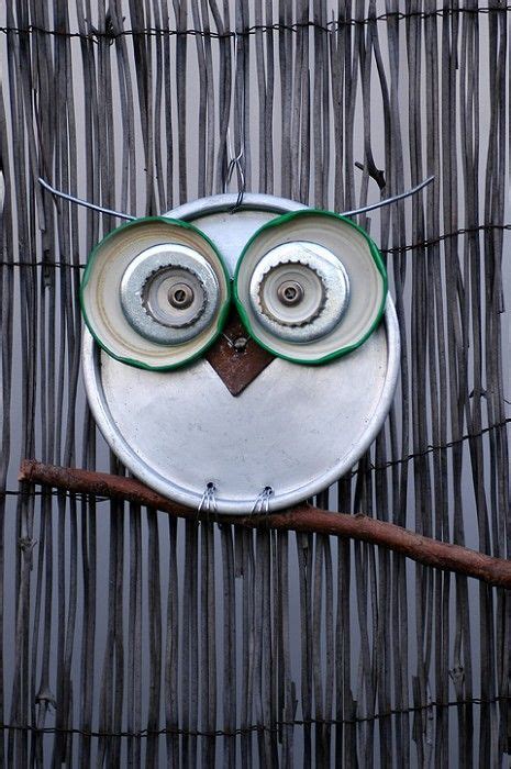 Owl yard art, Garden crafts, Yard art