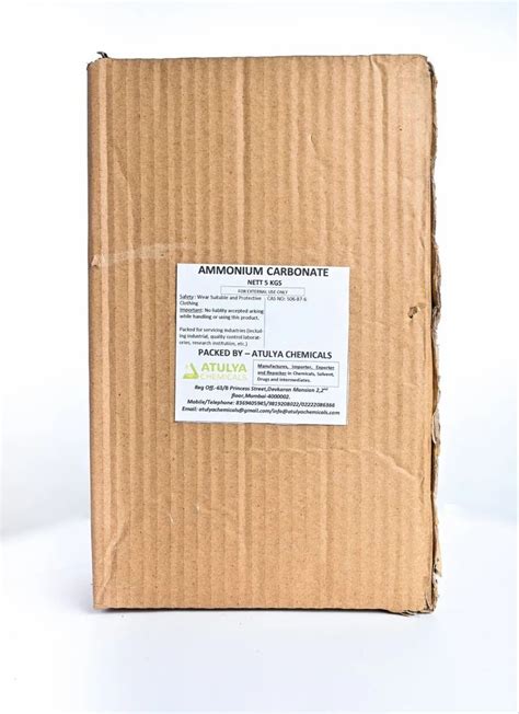 Ammonium Carbonate, Technical Grade, 50kg Bag at ₹ 85/kg in Mumbai | ID ...