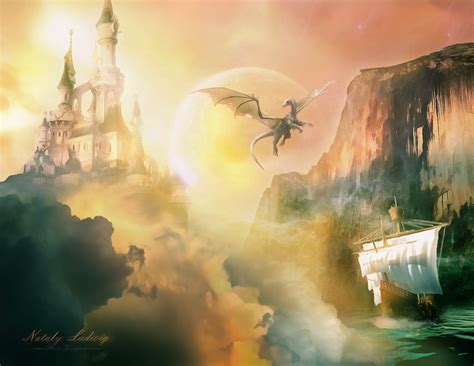 Иллюстрация Облачный замок в стиле другое | Illustrators.ru