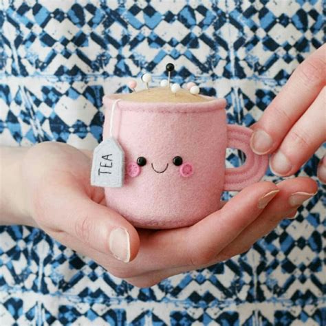 #из_фетра@elehandmade Фетровые кружки игольницы от Hannahdoodle | ИДЕЯ ...