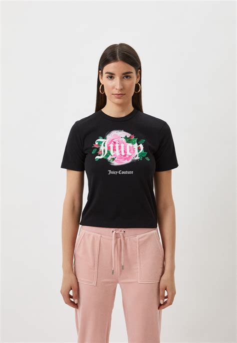 Футболка Juicy Couture, цвет: черный, RTLABJ194001 — купить в интернет ...