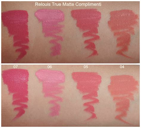 At Brunette Briz: Relouis True Matte Complimenti 04, 05, 06 & 07