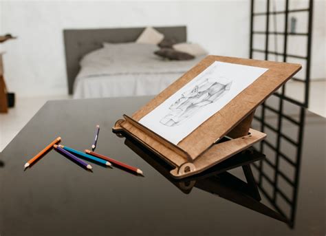 Мольберт настольный складной деревянный, подставка, держатель для книг ...