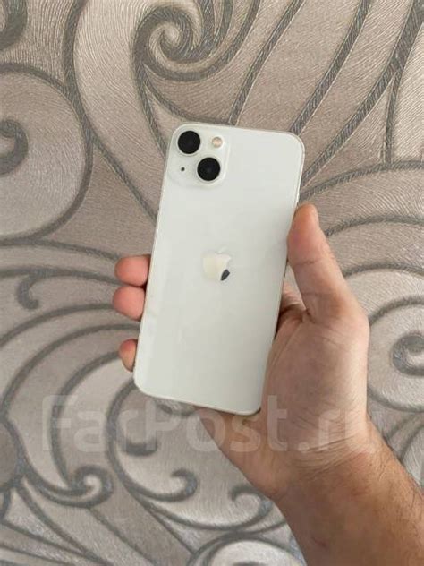 iPhone 13 256, 6.10", моноблок, белый, 3G, 4G LTE, 5G, Dual-SIM, б/у, в ...