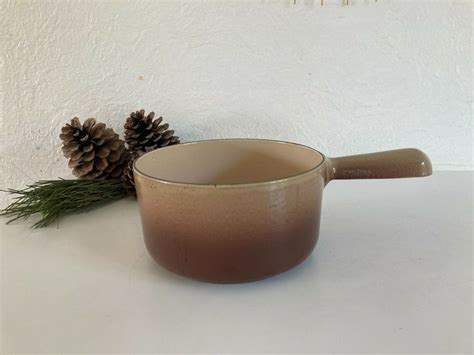 ♥ Antique Fontignac France Caquelon Casserole in Cast Enamel Fondue ...