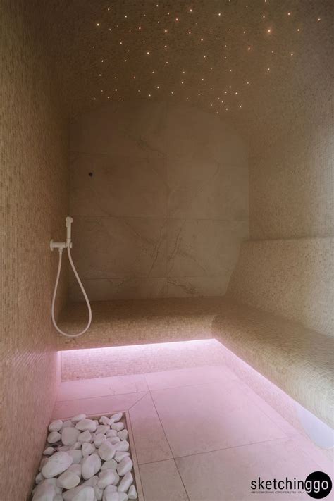 Звездное небо в хамаме | Spa lighting, Salt cave spa, Steam room