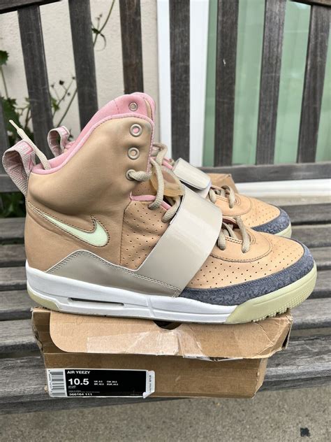 09 Nike Air Yeezy 1 NET TAN KANYE WEST 10.5 Blink Solar 2 Zen Pure Red ...