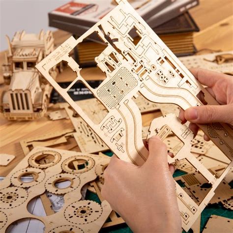 Купить 3D головоломки механические деревянные строительные наборы ...