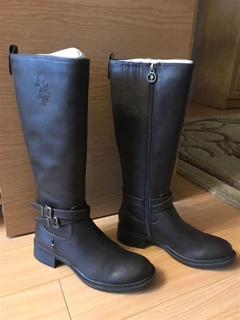 Новые Итальянские женские сапоги из кожи