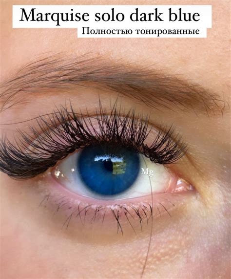 Купить оттеночные голубые линзы для Светлых глаз Marquise Solo blue в ...