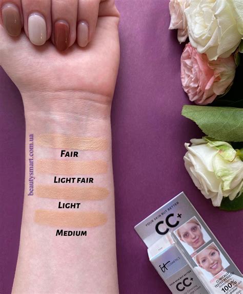 It Cosmetics CC крем з SPF 50 — огляд та свотчі – блог Beauty Smart