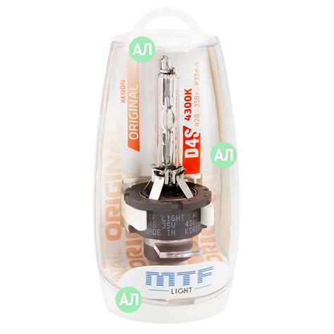 MTF-Light D4S Xenon - SBD4S4 (4300K) Штатные ксеноновые лампы купить в ...