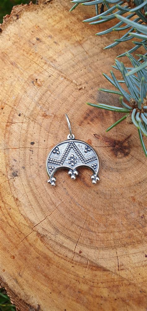Lunar Amulet Lunnitsa Lunula Silver Necklace Lunnica Moon - Etsy