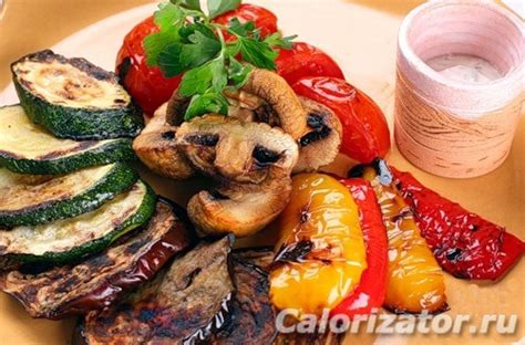 Овощи гриль - калорийность, состав, описание - Calorizator.ru