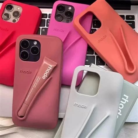 Чехол с желейной лентой Rhode Espresso Raspberry для iPhone 11, 14, 13 ...