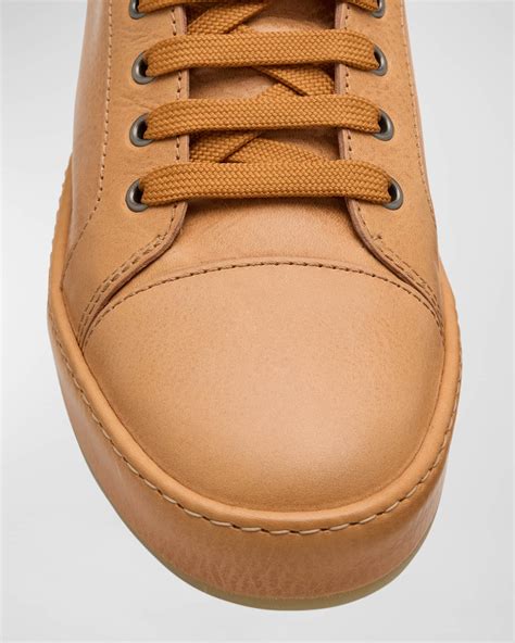 Giuseppe Zanotti Men's Norbel Leather Low-Top Sneakers | Neiman Marcus