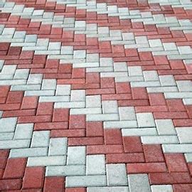 Тротуарная плитка Кирпич красная, серая купить в Пружанах - цена, фото