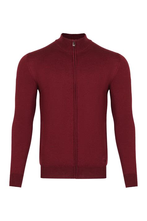 Кардиган мужской CORNELIANI, цвет Красный, состав 100% шерсть. Артикул ...