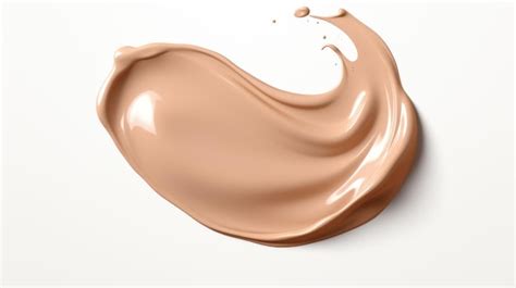 Premium AI Image | Beige viscous liquid Beige cosmetic cream Skin care