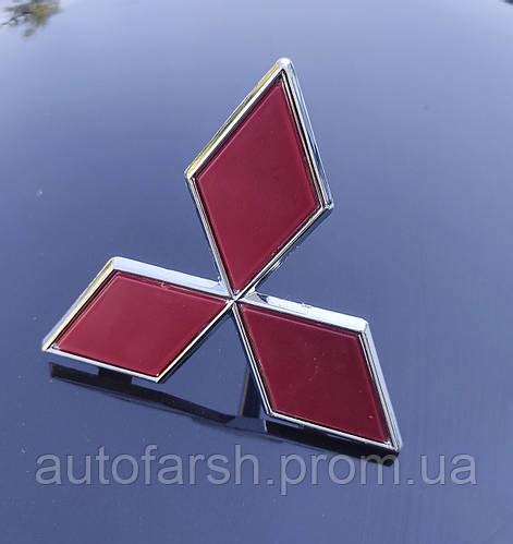 Купить Эмблема, логотип MITSUBISHI 100*100 мм. Значек в решетку ...
