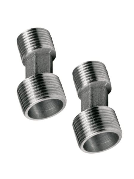 Эксцентрик никелированный для подключения смесителя 3/4"x 1/2" ш/ш, TIM ...