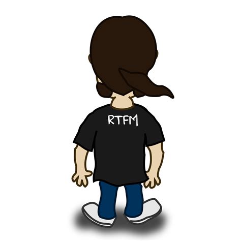 Clipart - Comic characters: Back
