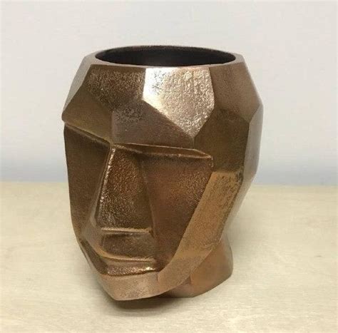 Купить Ваза Olens "Голова", большая, медного цвета 17X15 CM AL-22920В ...