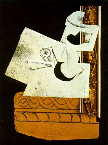 Пабло Пикассо — "Трубка и бокал ", 1914 год