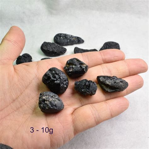 Black Tibetan Tektite Raw Rough Indochinite from Vietnam - 1 Count - 2 ...