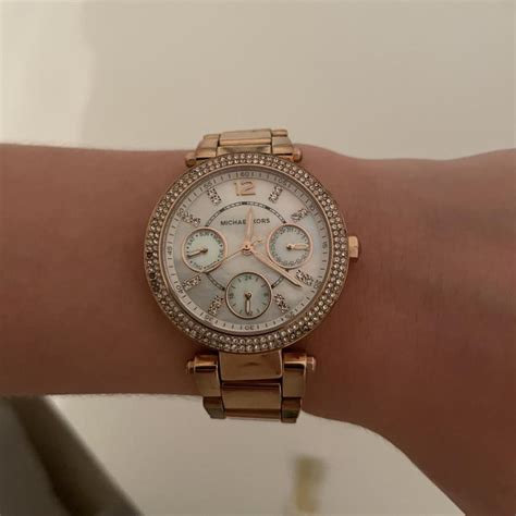 MICHEAL KORS• MK5491 Ladies Parker Watch• Rose Gold•... - Depop