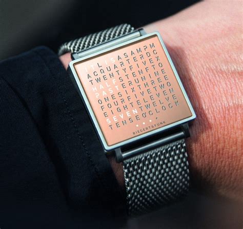 Just letters – QLOCKTWO W by Biegert and Funk. Read more on ...