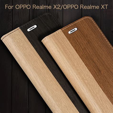 Чехол-Кошелек из искусственной кожи для телефона OPPO Realme X2, флип ...