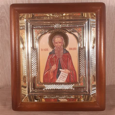 Икона Максим Исповедник Преподобный, Лик 10х12 См, в Светлом Прямом ...