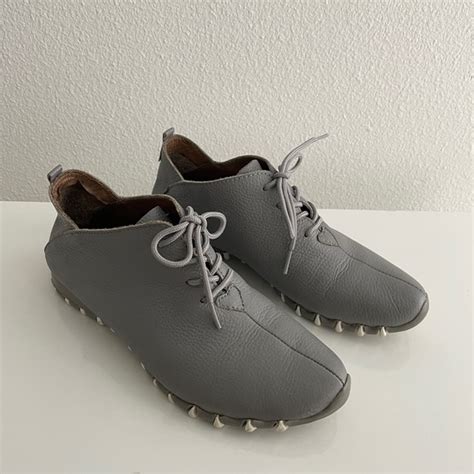 Litfoot | Shoes | Litfoot Light Gray Genuine Leather Sneaker Shoes ...