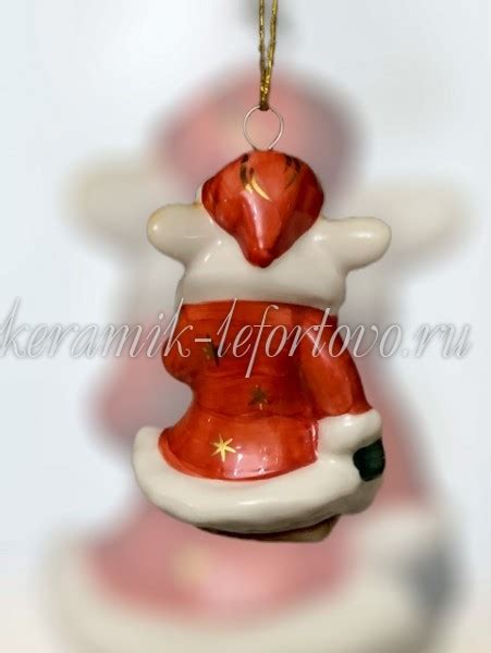 Купить Елочная игрушка "Заяц в шубе "Ну, погоди!" (цветная с золотом ...