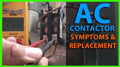 AC Won't Start - How To Troubleshoot & Replace a Contactor - 1 Pole vs 2 Pole - YouTube