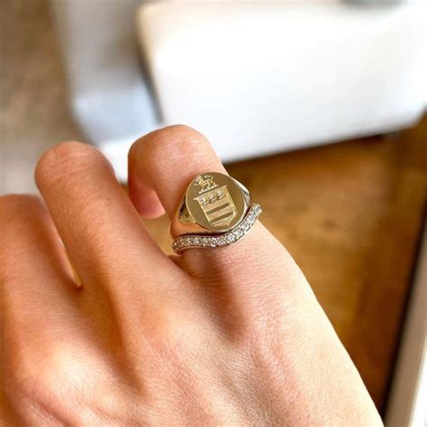 S Ring, S Signet Ring, Sterling Silver Ring, Signet Ring, Letter Ring ...