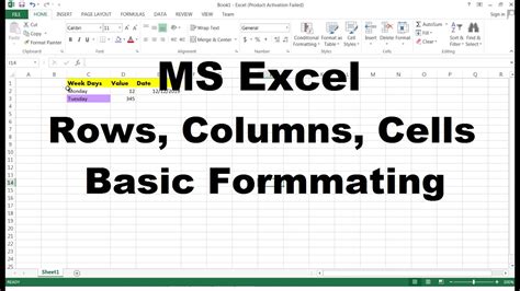 Microsoft Excel Tutorial For Beginners(Introduction|Data Entry|Basic ...