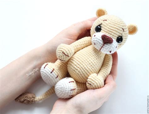 Купить Львенок амигуруми вязаная игрушка крючком - лев, игрушка, африка ...