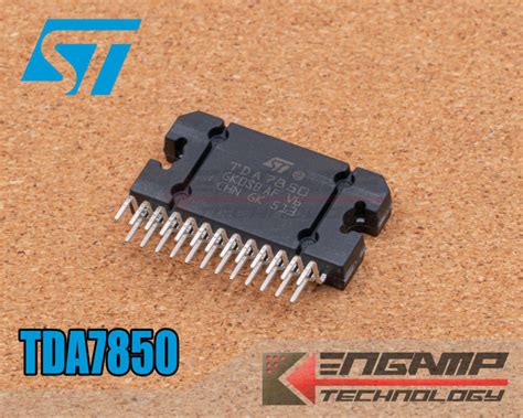 (1ตัว) [IC] TDA7850 ST 4x50W MOSFET quad bridge power amplifier ...