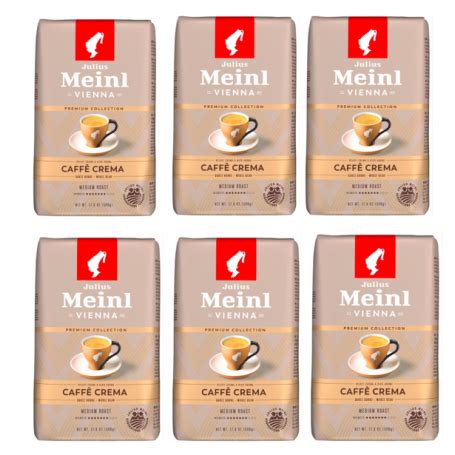 Julius Meinl Premium Collection Cafe Crema zrnková káva 6x1 kg | Tvakava.cz