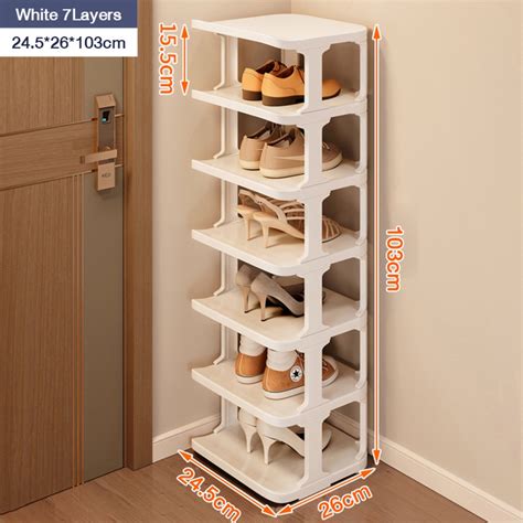 Shoe Rack Multi-layer Folding Narrow Shoe Rack Plastic Simple Shoe Rack ...