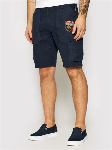 Napapijri Шорти з тканини Nelli NP0A4F5V Cиній Regular Fit • Стильні ...