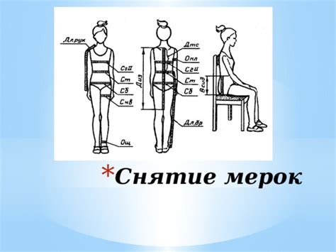 Презентация по технологии на тему "Снятие мерок"