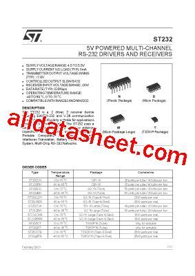 ST232B Datasheet(PDF) - STMicroelectronics