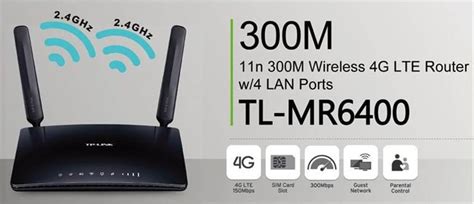 TP-Link TL-MR6400 - Купить 4G WiFi роутер TP-Link TL-MR6400 с LAN ...