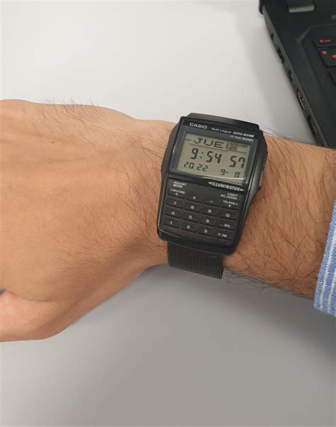 Casio A100 On A1000 Milanese Band, Looks Much Better Match Than ...